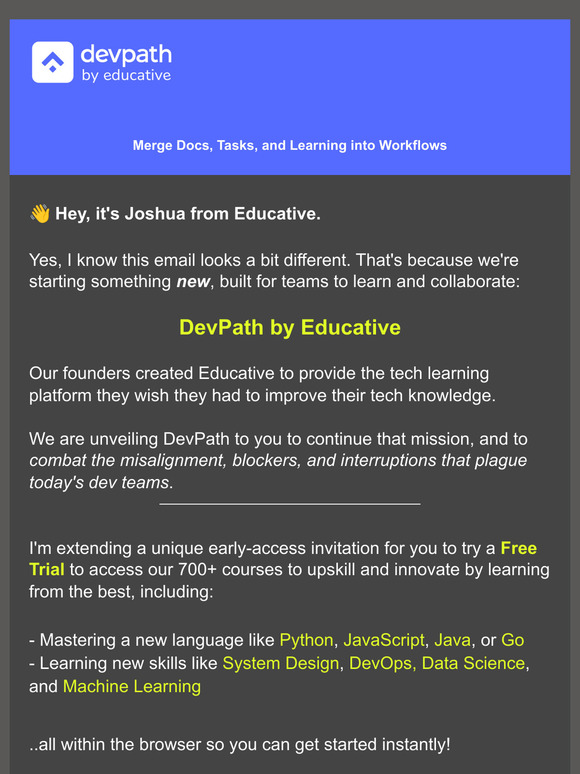 Educative (US): 📈 Elevate Team Learning with DevPath by Educative! | Milled