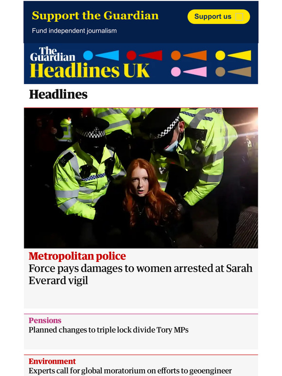 The Guardian: The Guardian Headlines: Met police pays damages to women ...