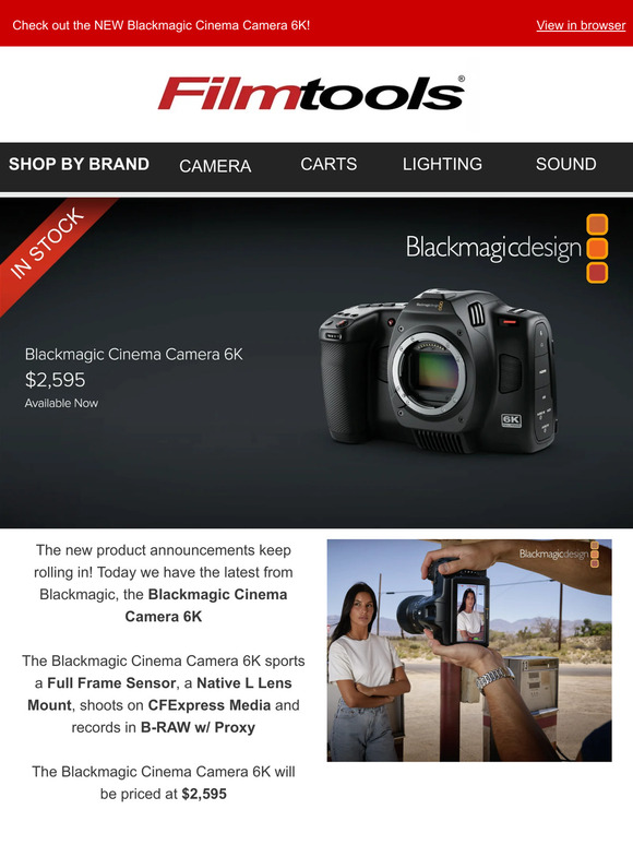 Filmtools: New Blackmagic Cinema Camera 6K unveiled - Get ready to ...
