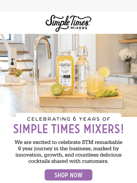 Simple Times Mixers: It's Our Birthday! 🎊 | Milled