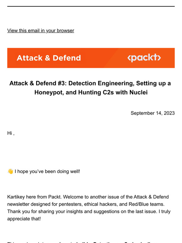 Packt Attack And Defend 3 Detection Engineering Setting Up A Honeypot