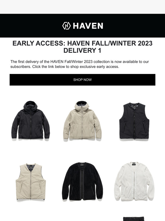 Haven: Early Access: HAVEN Fall/Winter 2023 Delivery 1 | Milled