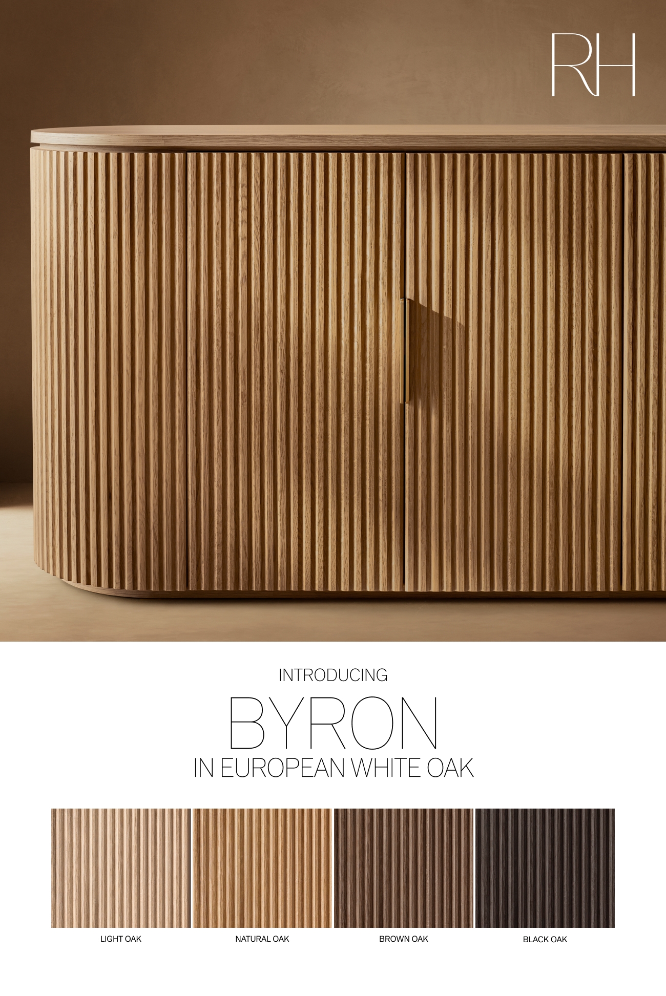 Restoration Hardware: Introducing the Byron Reeded Collection. Handcrafted in European White Oak ...