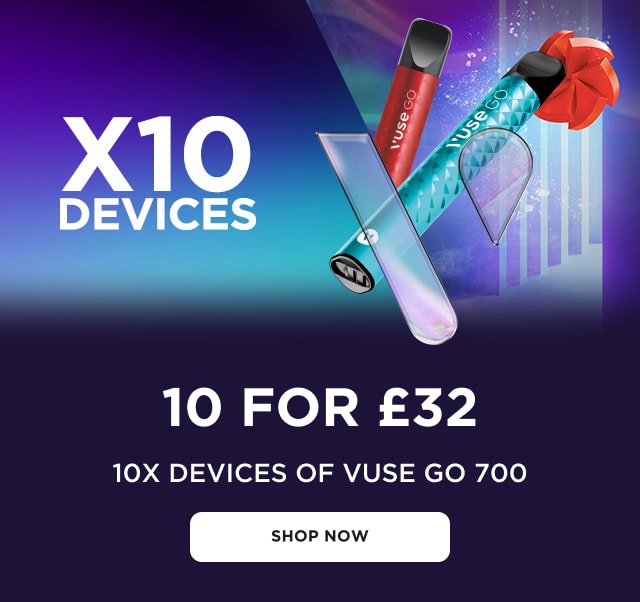 Ten Motives: 10X Devices of Vuse Go 700, 10 For £32 | Milled