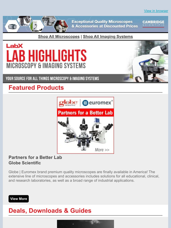 LabX: Get the latest Microscopy & Imaging System highlights here! | Milled