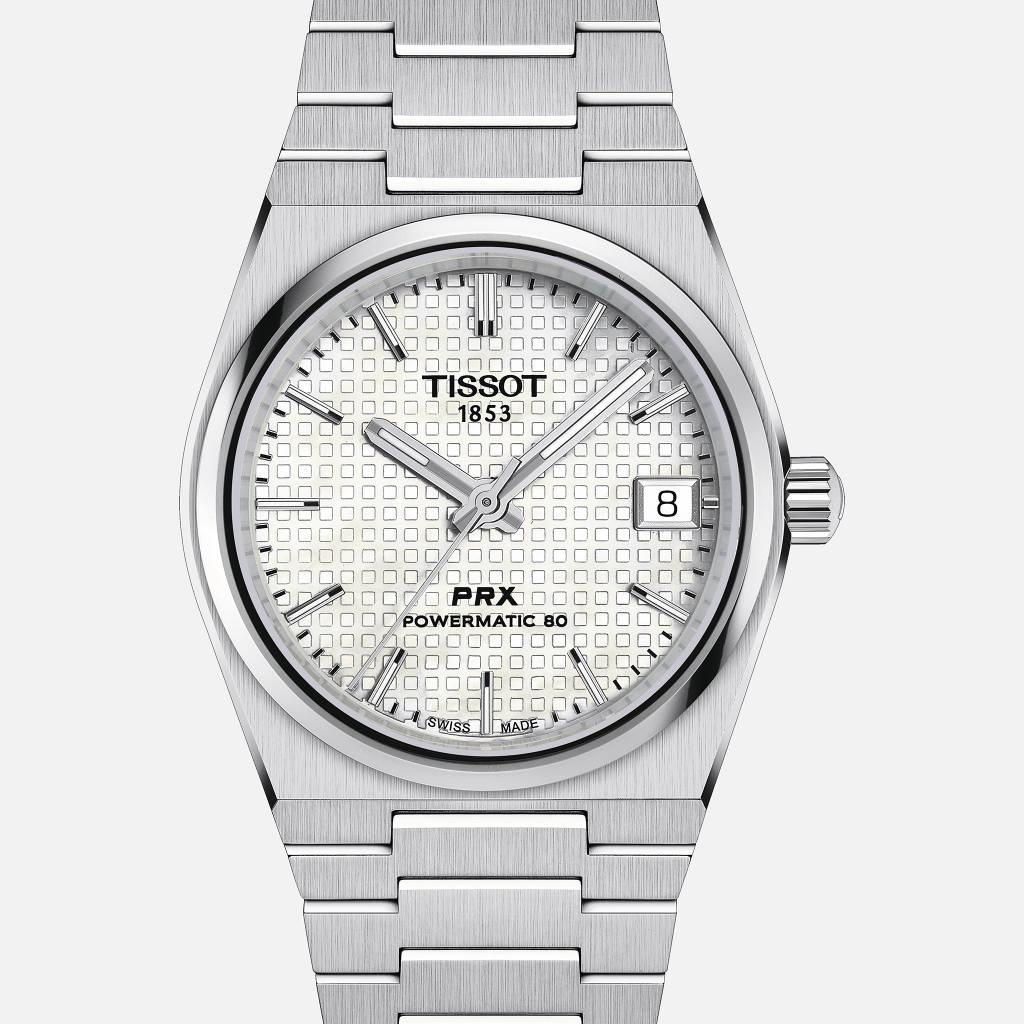 Hodinkee: The Tissot PRX Powermatic: Now In Mother Of Pearl | Milled