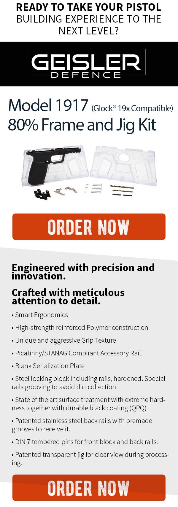 80% Lowers: 𝗚𝗲𝗶𝘀𝗹𝗲𝗿 𝗗𝗲𝗳𝗲𝗻𝗰𝗲 Model 1917 80% Frame and Jig Kit is back ...