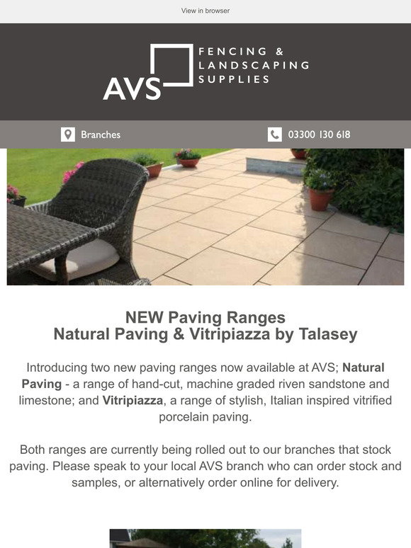 AVS Fencing Supplies: NEW Sandstone, Limestone & Porcelain Paving ...