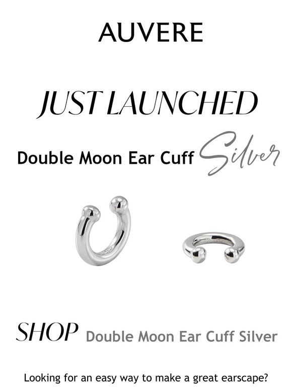 Auvere: Introducing The Double Moon Ear Cuff 🌙 | Milled