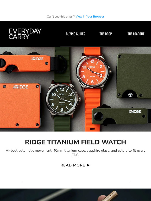 Everyday Carry: The Ridge Titanium Field Watch is Here | Milled