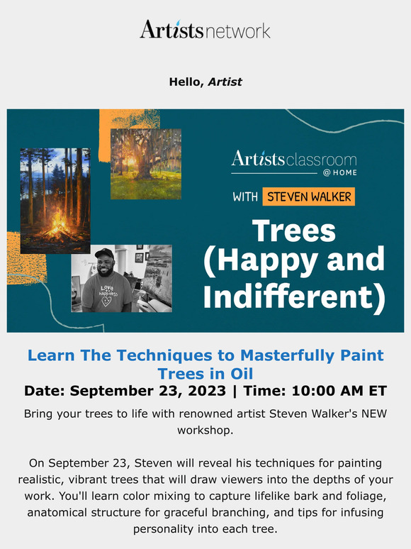 Artists Network: Paint Realistic Trees with Renowned Artist Steven ...