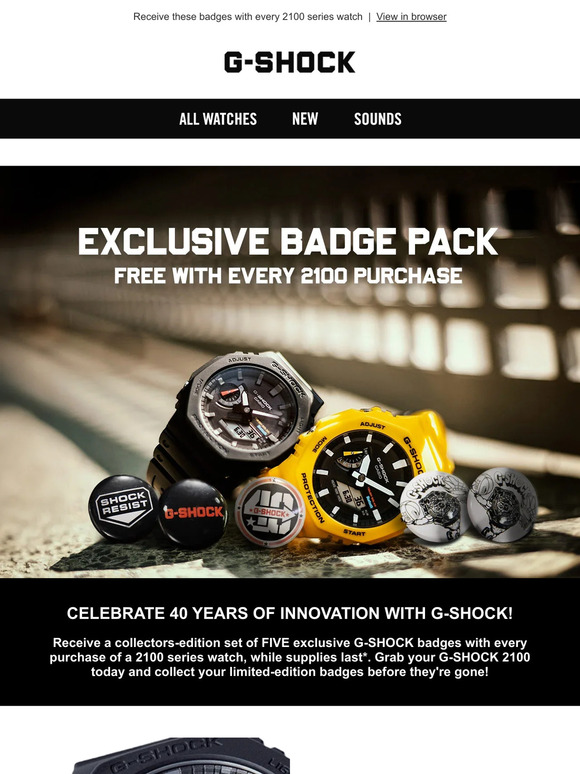 Casio: G-SHOCK Collectors Badge Set? 👍 | Milled