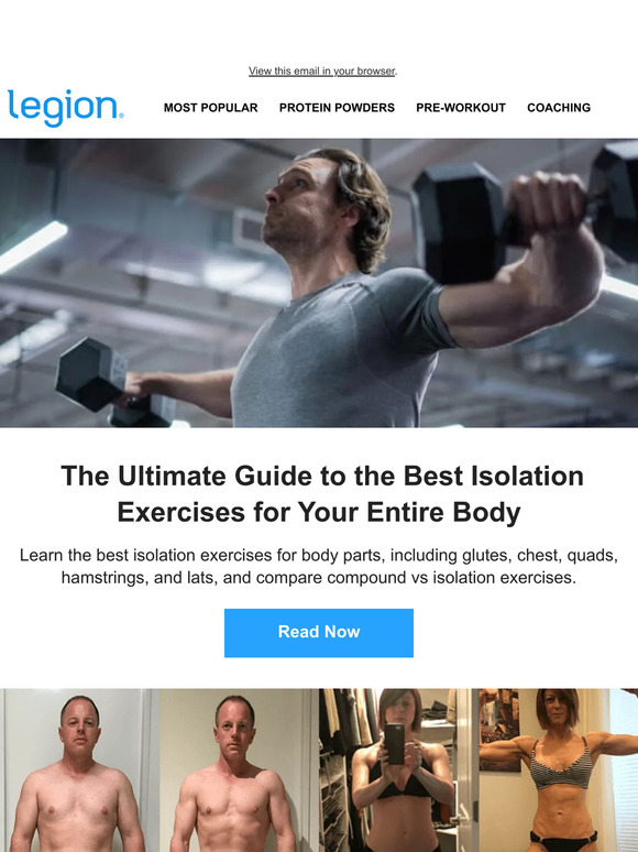 Legion: The best isolation exercises for your entire body | Milled