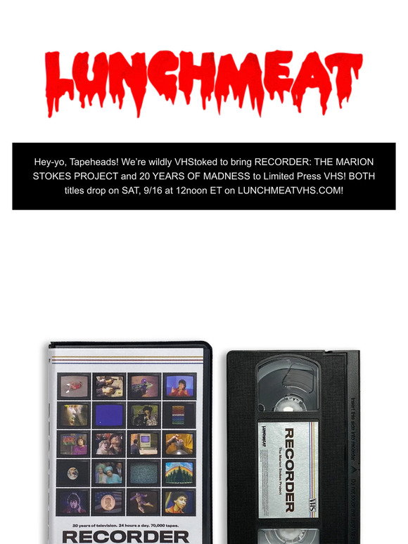 Lunchmeat VHS: RECORDER: THE MARION STOKES PROJECT Comes to VHS! | Milled