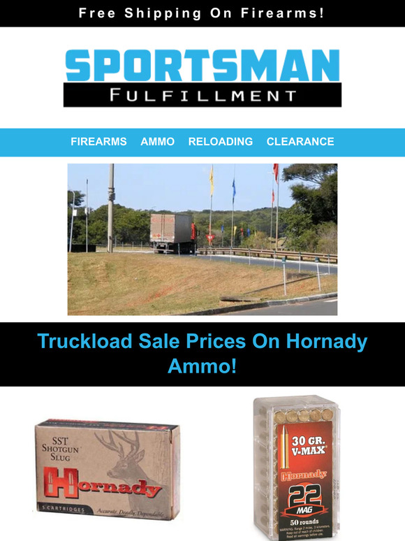 Fin Feather Fur Outfitters: Truckload Sale Prices On Hornady Ammo! | Milled