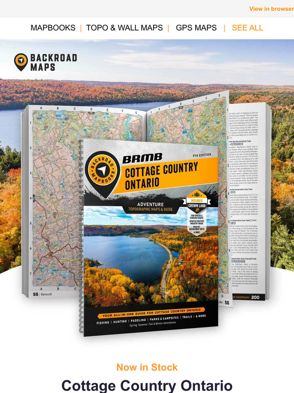 Backroad Mapbooks: Finally here: Cottage Country Ontario Backroad ...