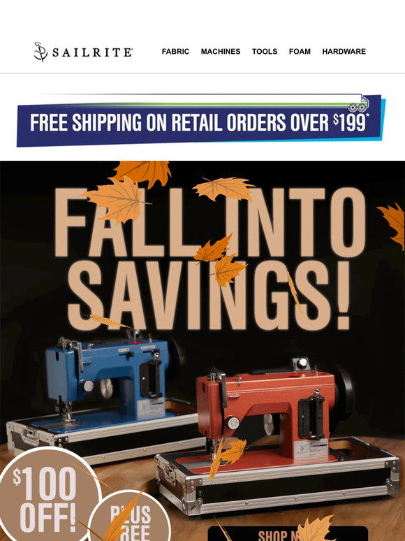 Sailrite: Open to Unlock BIG Savings! | Milled