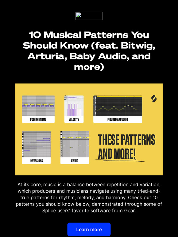 Splice: Learn more about musical patterns, feat. software from Splice ...