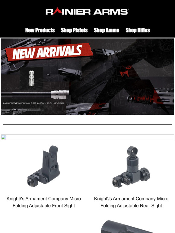 Rainier Arms: Just Landed: The Ultimate Game-Changers You've Been ...