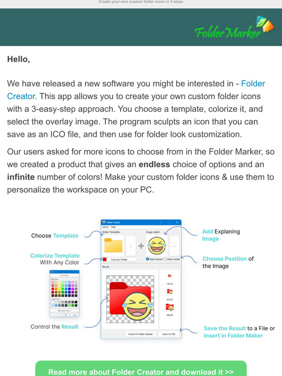 Folder Marker: 🚨🔥🚀 The new product, Folder Creator, is released! 🎉🥳 ...