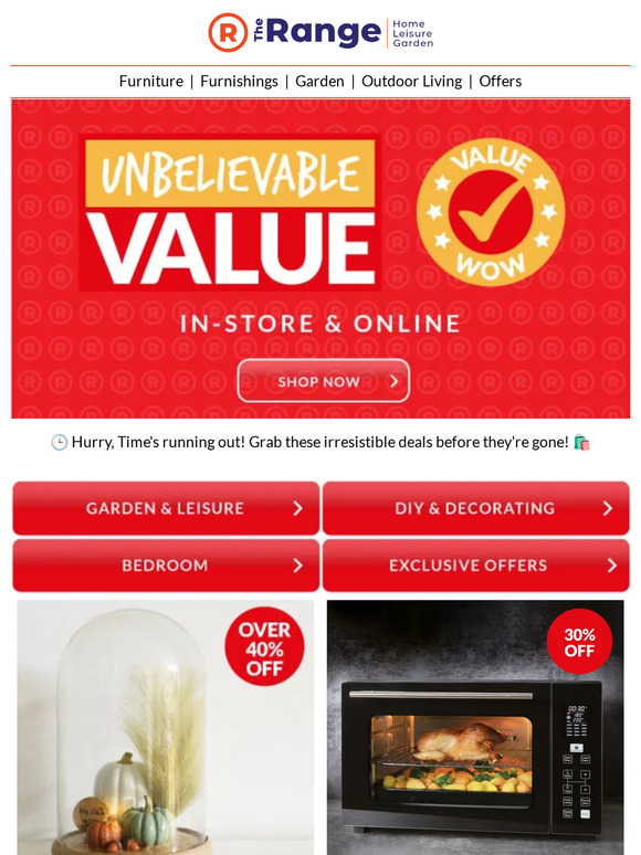 The Range: 🕒 Limited-time offer: Grab these irresistible deals now ...