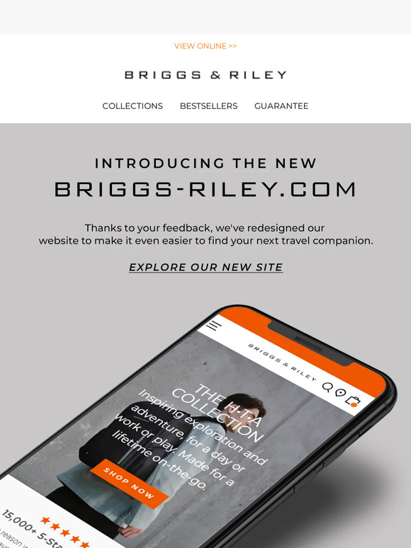 Briggs & Riley: Introducing The NEW Briggs-Riley.com | Milled