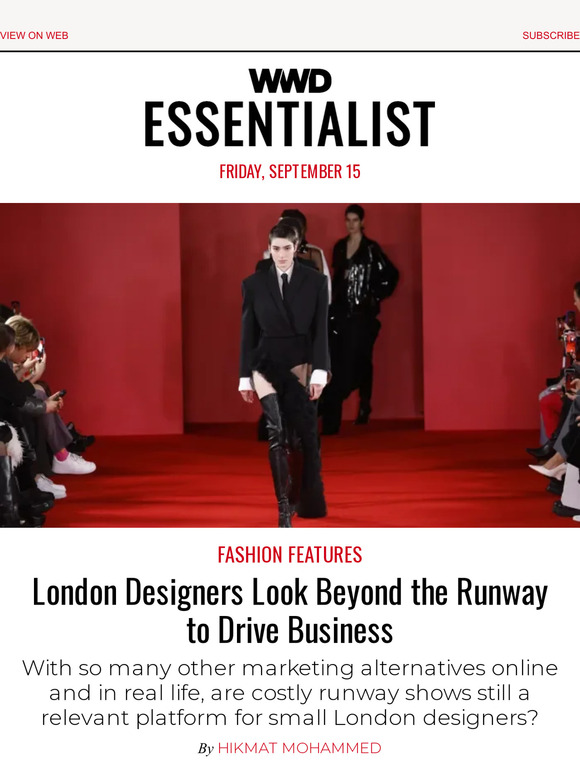 Women's Wear Daily: London Designers Look Beyond the Runway to Drive ...