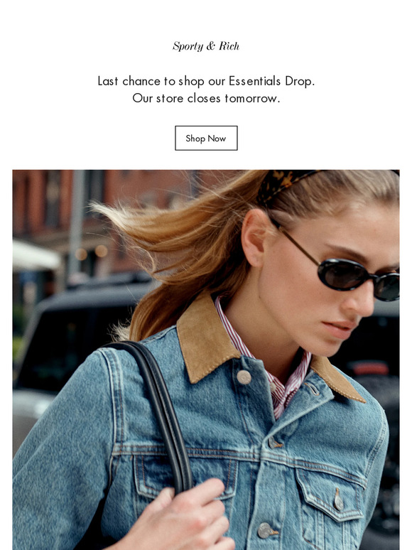 Sporty & Rich: LAST CHANCE: Essentials Drop | Milled