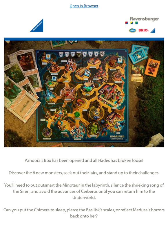Ravensburger: Horrified: Greek Monsters now available for pre-order ...
