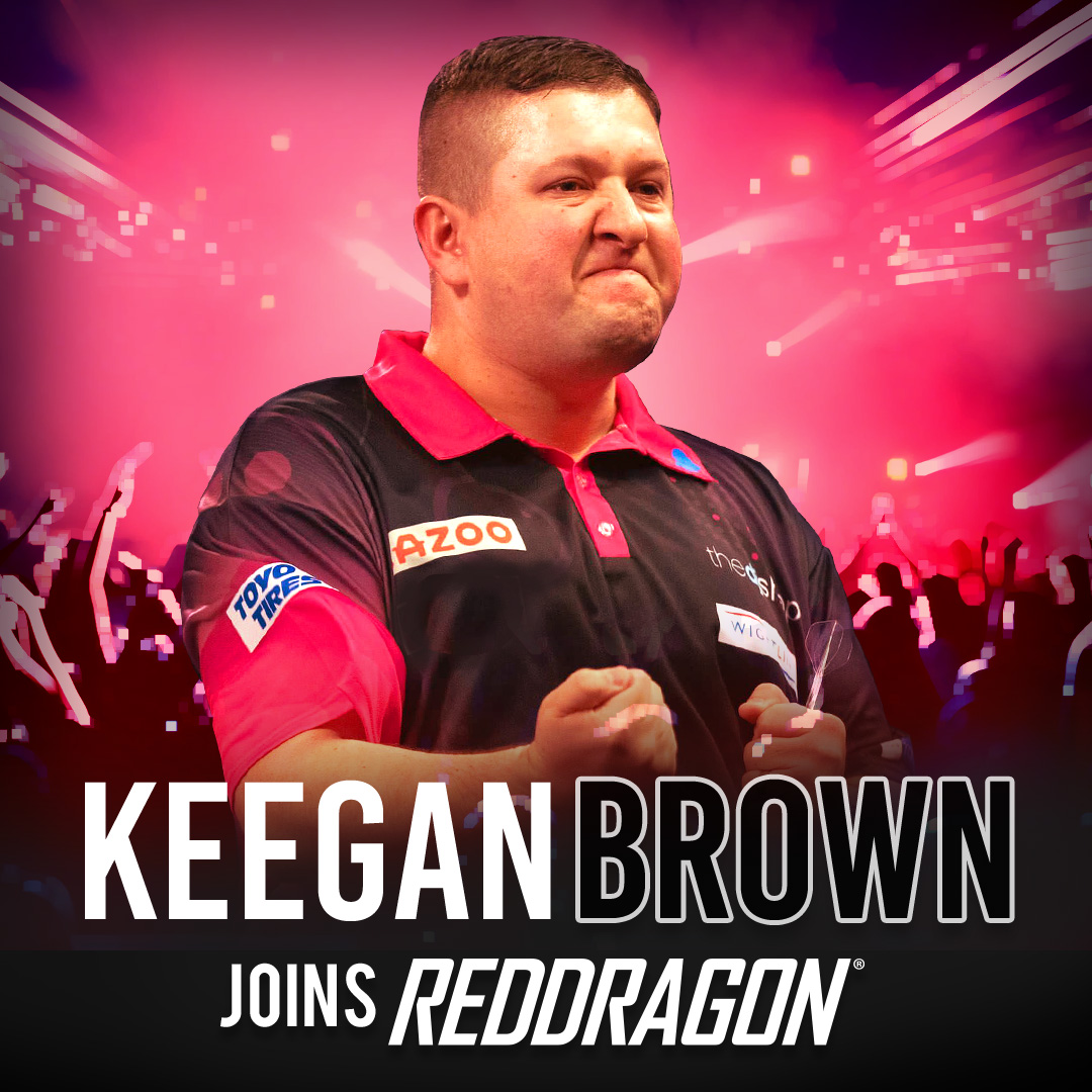 Red Dragon Darts: Keegan Brown Signs With Red Dragon 🎯 | Milled