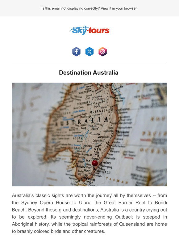 Skytours: The most beautiful places in Australia | Milled