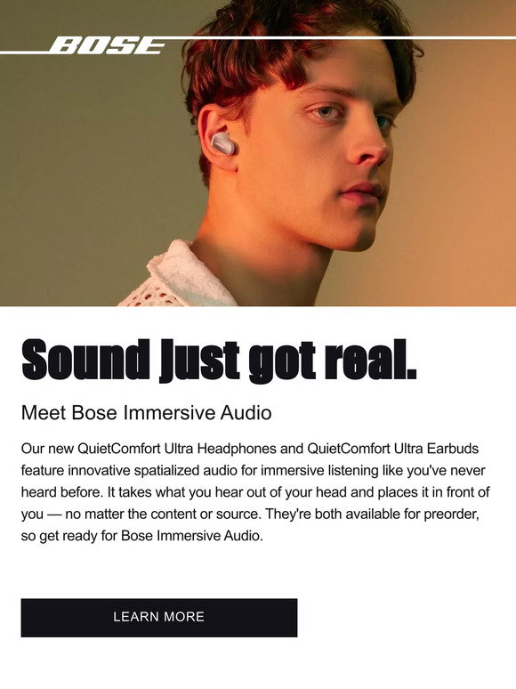 Bose: Get ready to push the boundary of listening. | Milled