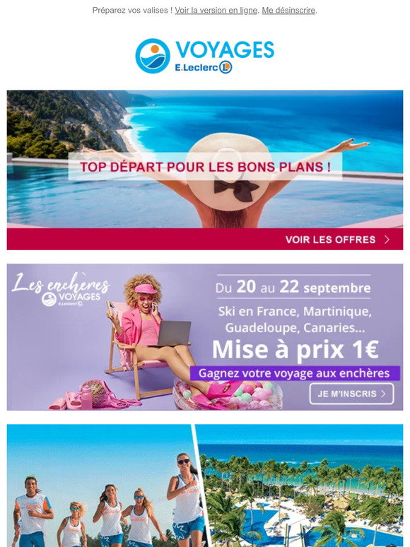 Leclerc Voyages: ️☀️ C'est la rentrée, il est temps de (re)partir ...