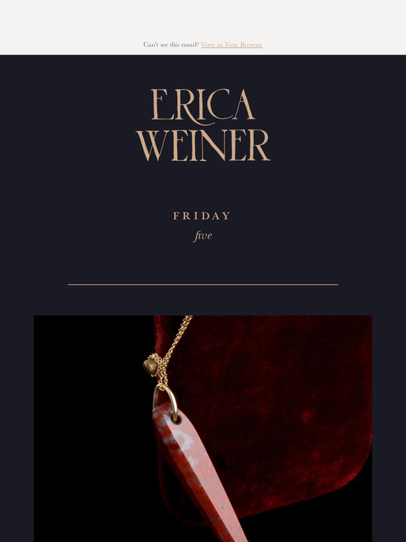 Erica Weiner: Friday 5: 🍊🍒Yummy jolly-rancher-colored gemstones.🍑🍇 | Milled