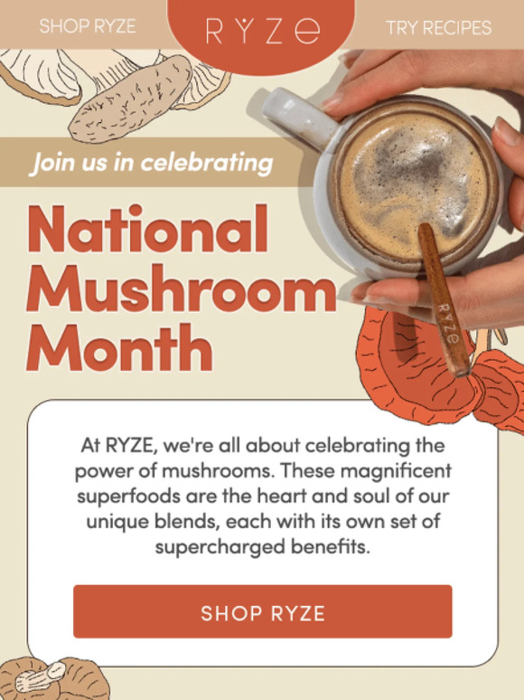 RYZE Superfoods: ICYMI: It’s National Mushroom Month! 🍄 | Milled