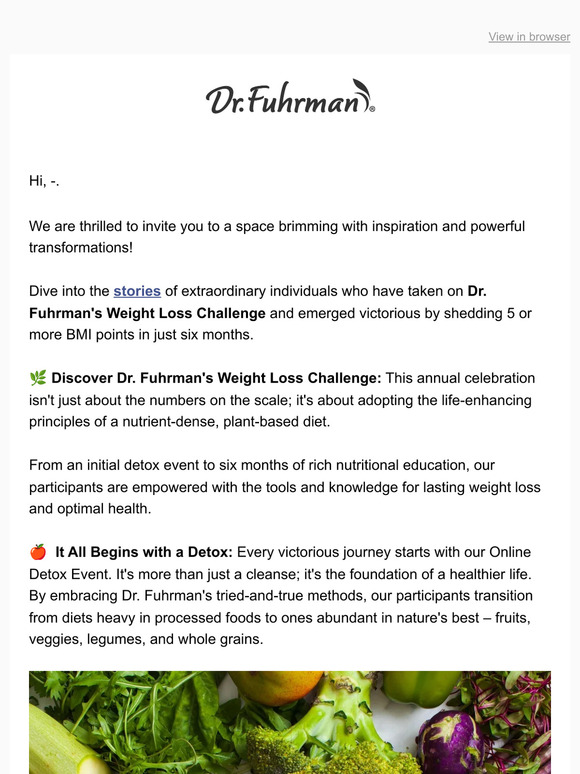 Dr. Fuhrman: 🎉 Witness Life-Changing Transformations with Dr. Fuhrman’s ...