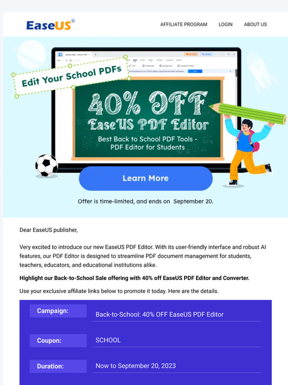EaseUS: Best Back to School PDF Tools: 40% OFF EaseUS PDF Editor | Milled