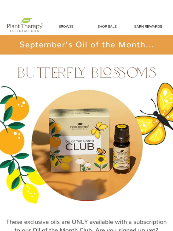 Plant Therapy: September Oil of the Month is... 🦋 🌼 | Milled