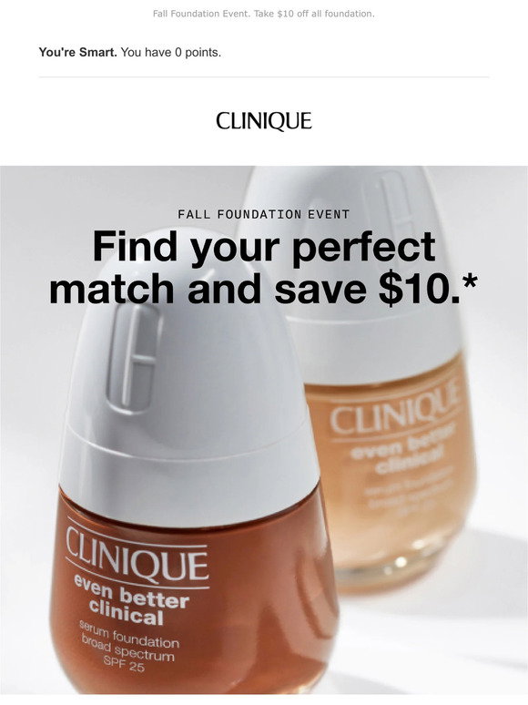 Clinique: Look inside! We've got your just-right foundation formula ...
