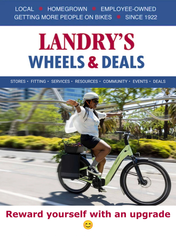 Landry's Bicycles: Hey, It's been a great year for riding and we think ...