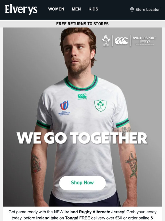 Elverys Sports: Ireland Rugby in White! | The Alt Kit! 🤍 | Milled