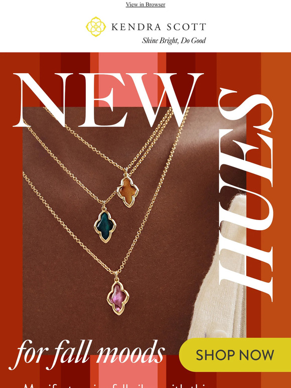 Kendra Scott: Inside: Some Drama for Your Fall Color Palette | Milled