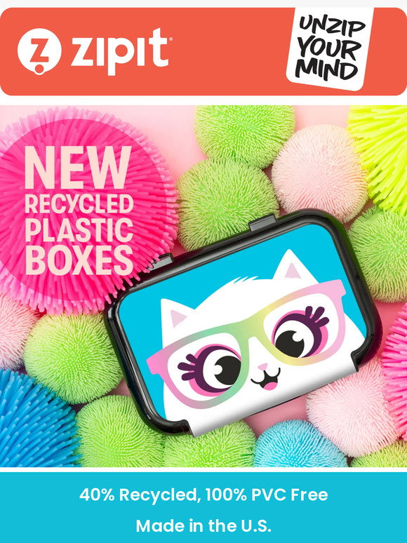 ZIPIT: ♻️ Eco-Fabulous Alert: New Plastic Box Styles! | Milled