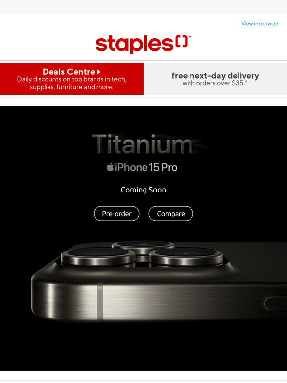 Staples: NEW Apple Products: Pre-order them now! | Milled