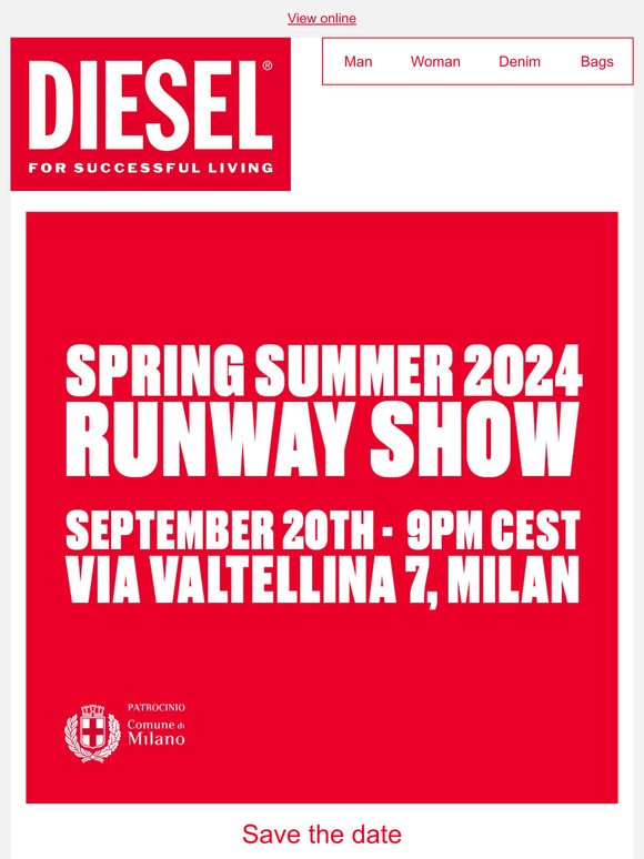 Diesel Coupon Traffic: Spring Summer 2024 Runway Show: Get Ready | Milled