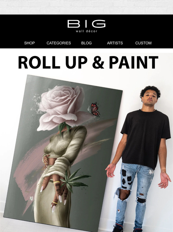 BIG Wall Décor: Artist Spotlight: Meet Roll Up & Paint 🍃 | Milled