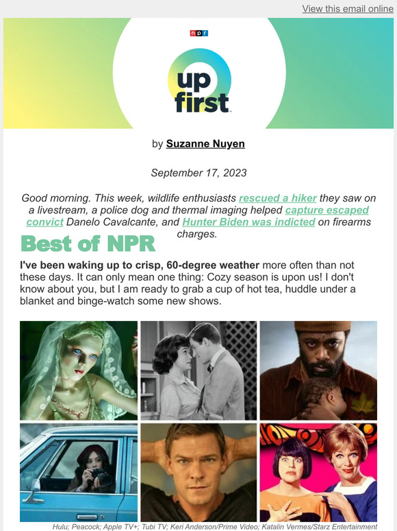 NPR: Cozy up with our fall streaming guide | Milled