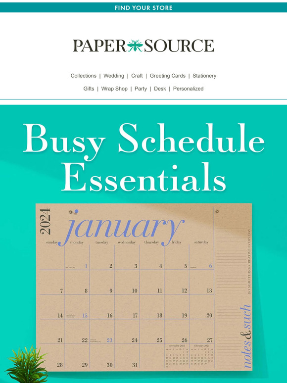 Paper Source: ALL NEW Planner Designs & Busy Schedule Essentials! | Milled