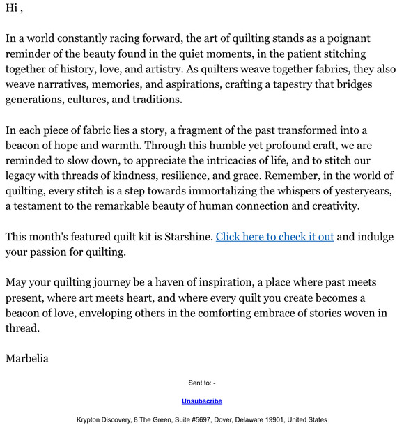 The Fabric Hut: Crafting Connections: The Unifying Art of Quilting ...