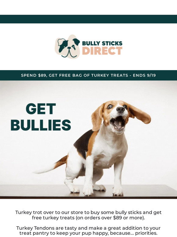 Bully Sticks Direct: 🚨FREE TREATS - Ends Soon - Fetch Your Bag Now ...